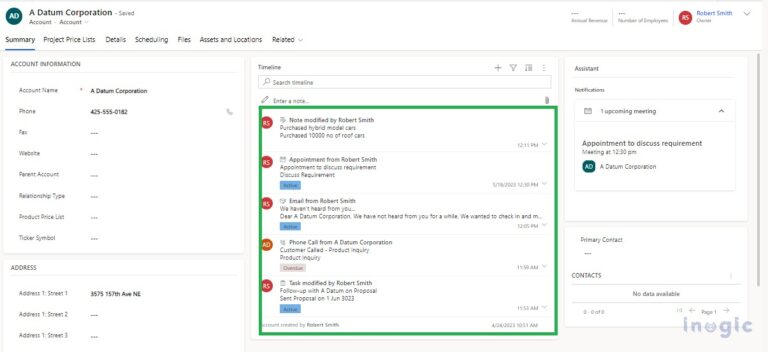 Additional Capabilities in Timeline View within Microsoft Dynamics 365 ...