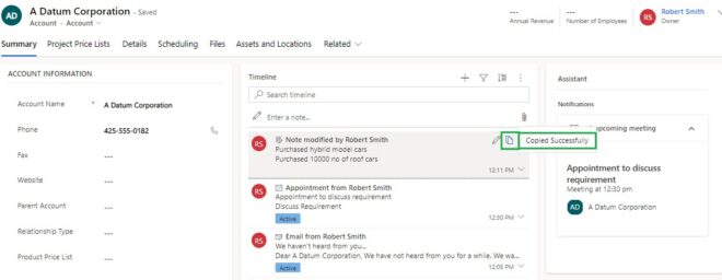 Additional Capabilities in Timeline View within Microsoft Dynamics 365 ...
