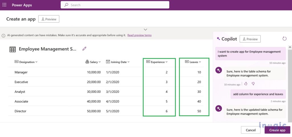 Creating Canvas App Using Ai Copilot Preview Option Microsoft Dynamics 365 Crm Tips And Tricks