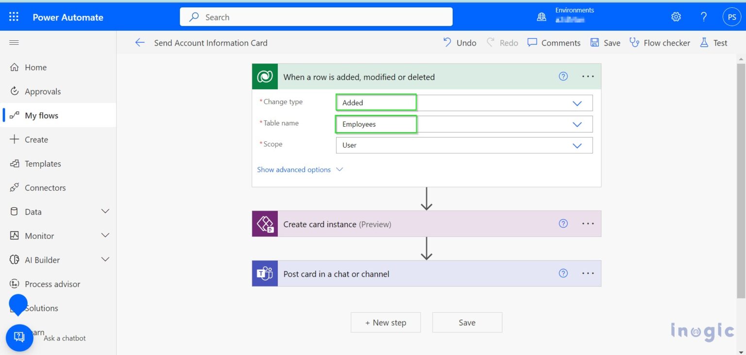 Automatically sending Power Apps cards to Microsoft Teams channels using Power Automate Flow ...