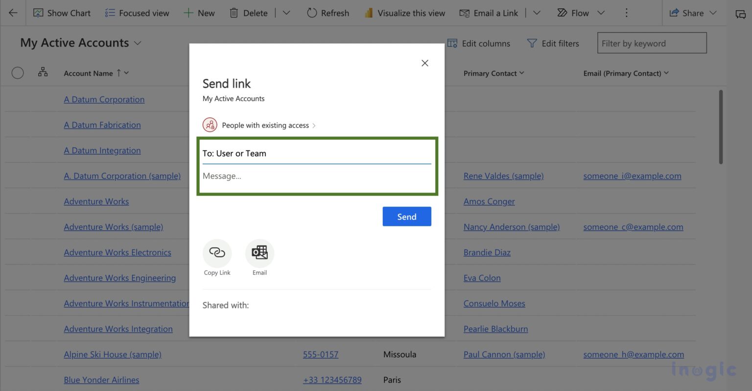 Enabling modern “Share” provision on Dashboards and Views within ...