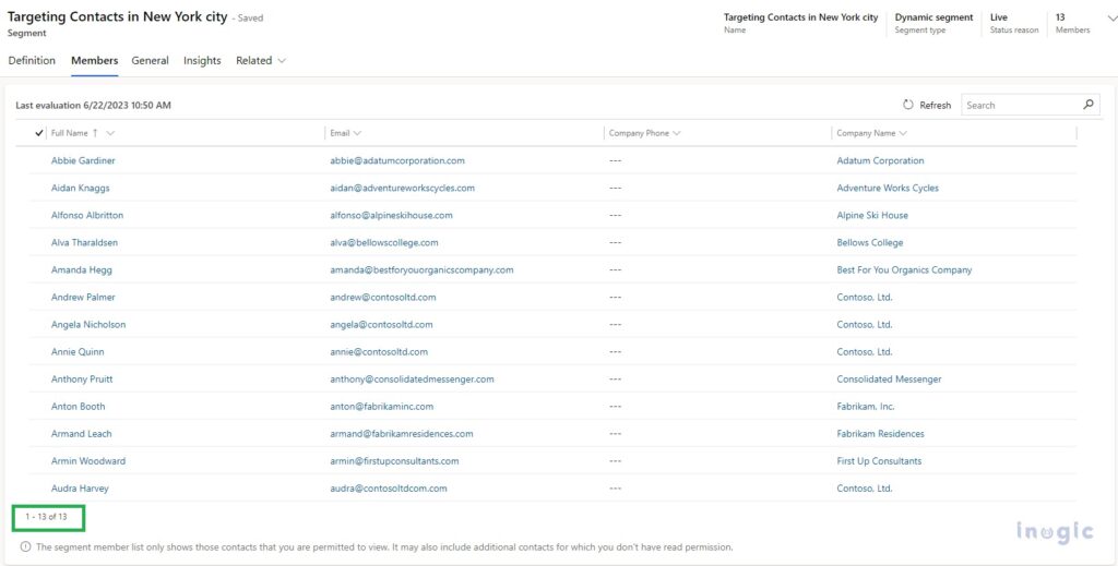 Microsoft Dynamics 365 Segmentation within Outbound Marketing ...