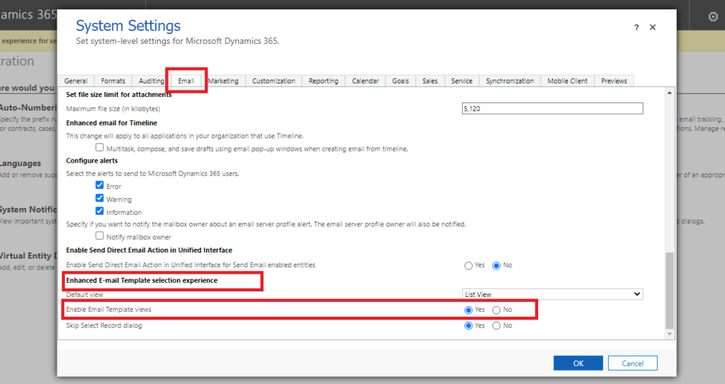 Email Template Selection Enhancement within Microsoft Dynamics 365 CRM ...