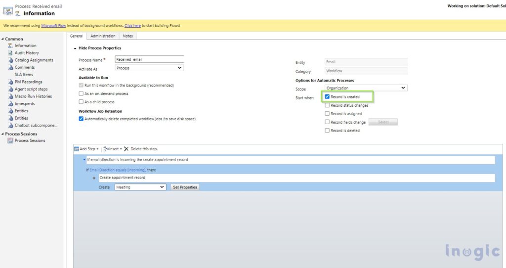 Workflow Automation In Dynamics 365 Crm Triggering Actions On Email