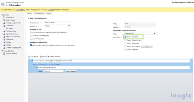 Workflow Automation in Dynamics 365 CRM: Triggering Actions on Email Send and Receive Events ...