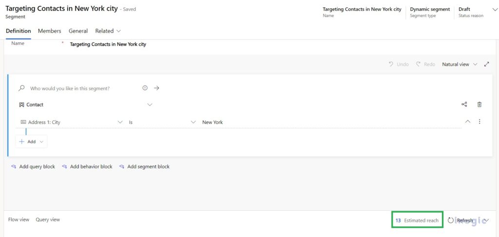 Microsoft Dynamics 365 Segmentation within Outbound Marketing ...