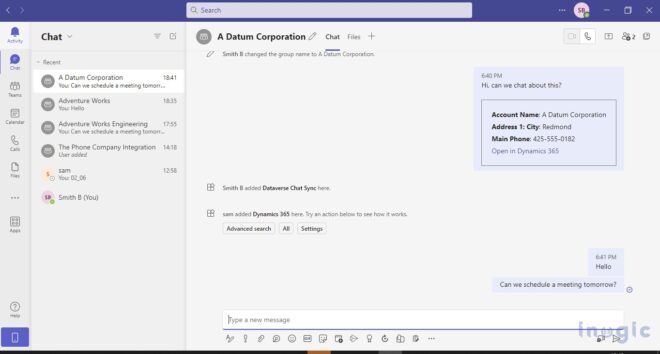 How to show Teams chat on the connected records timeline in Microsoft Dynamics 365 CRM ...