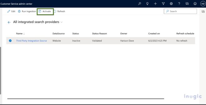 Enable and use the integrated search providers as filters for knowledge ...