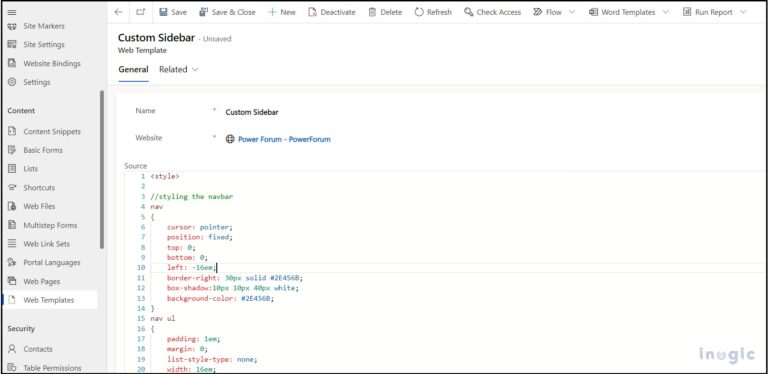 Design Custom Sidebar within Microsoft Power Pages - Microsoft Dynamics 365 CRM Tips and Tricks
