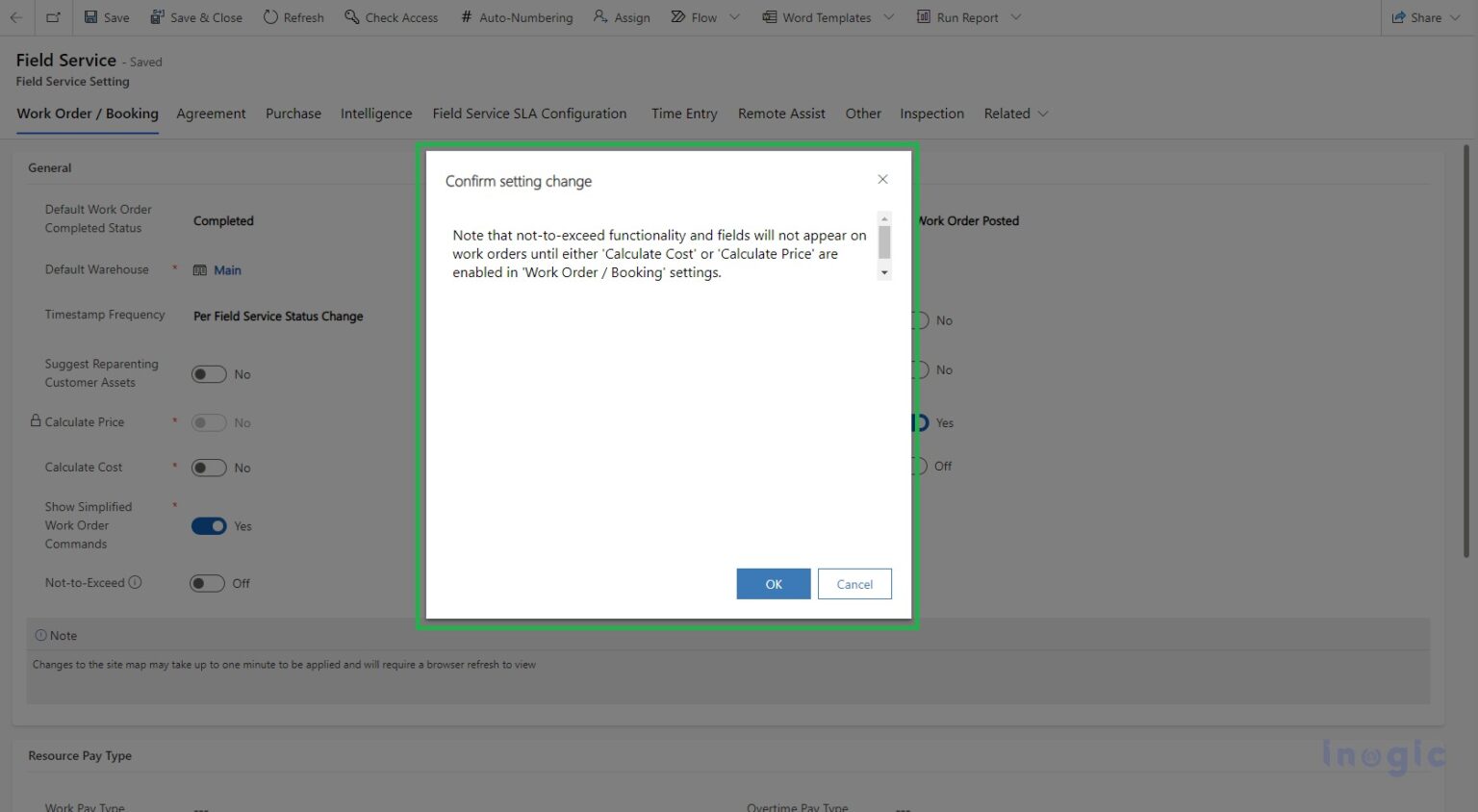 Not-to-Exceed Setting with Field Service Dynamics 365 - Microsoft ...