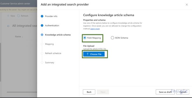 Enable and use the integrated search providers as filters for knowledge ...