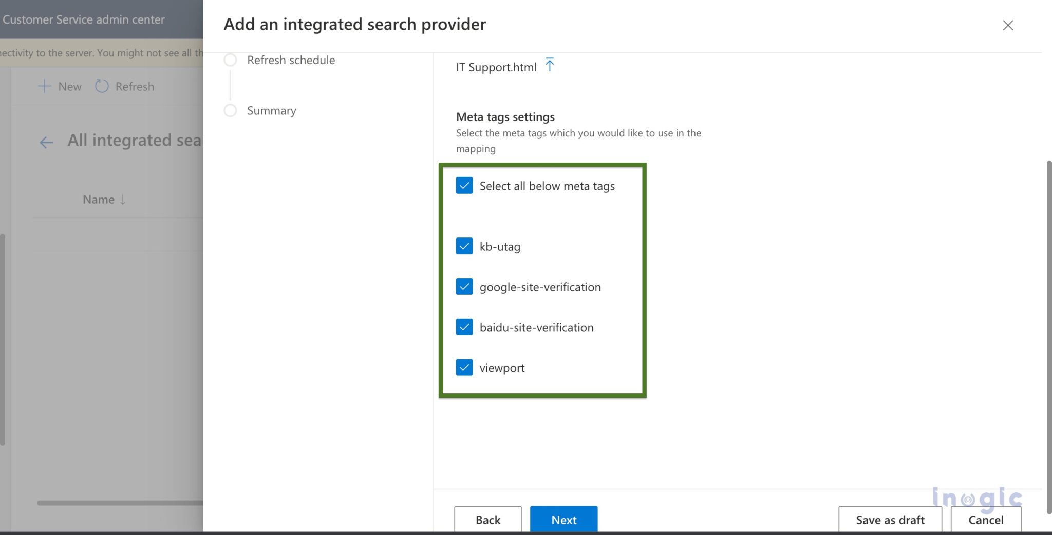Enable and use the integrated search providers as filters for knowledge search - Microsoft ...