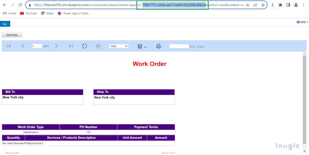 Execute Ssrs Report Using Javascript In Dynamics 365 Field Service