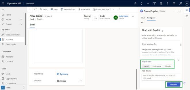 Boosting sales efficiency with Sales Copilot in Microsoft Dynamics 365 ...