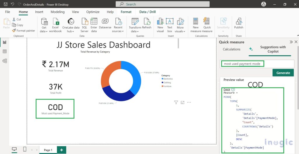 How to get Data Analysis Expressions using Copilot in Power BI Desktop ...