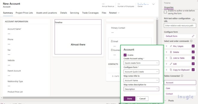 Easy linking of Notes to the Table from the Timeline with Power Apps ...