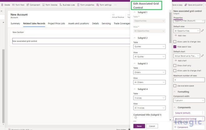 Simplify Form Design Using Associated Grid Control Microsoft Dynamics 365 Crm Tips And Tricks