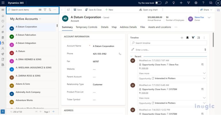 Manage records and associated Activities on a page using Focused View ...