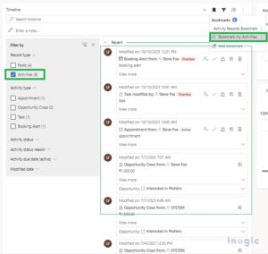 How to bookmark activities on the timeline in Dynamics 365 CRM ...
