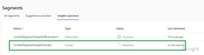 Segment Insights (Preview) feature using Differentiator and Overlap ...