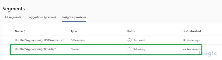Segment Insights (Preview) feature using Differentiator and Overlap ...
