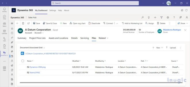 Document Management within Microsoft Teams streamlined with Dynamics 365 CRM Integration ...