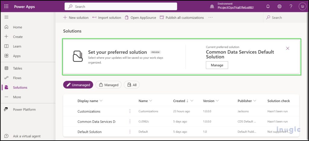 Set Your Preferred Solution in Power Apps for Enhanced Customization ...