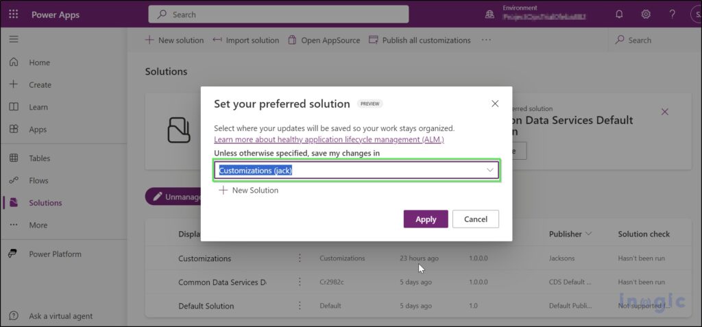 Set Your Preferred Solution in Power Apps for Enhanced Customization ...