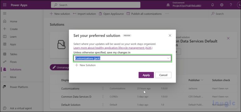 Set Your Preferred Solution in Power Apps for Enhanced Customization - Microsoft Dynamics 365 ...