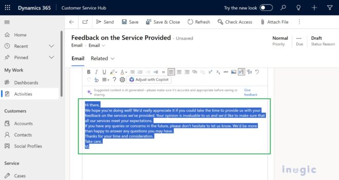Activate Copilot in the Email Rich Text Editor for Dynamics 365 CRM - Microsoft Dynamics 365 CRM ...