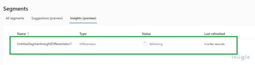 Segment Insights (Preview) feature using Differentiator and Overlap ...