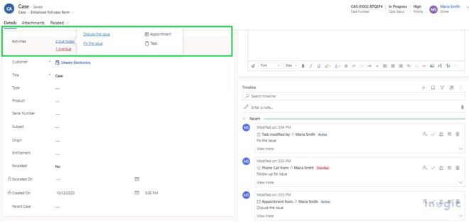 Enhanced Case Experience in Customer Service Workspace within Dynamics ...