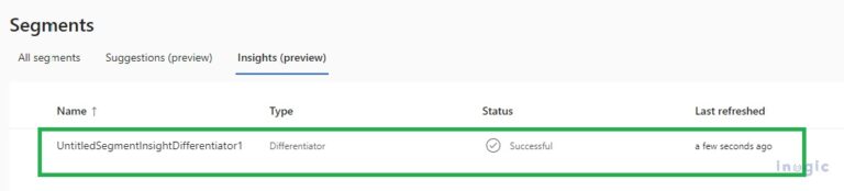 Segment Insights (Preview) feature using Differentiator and Overlap ...