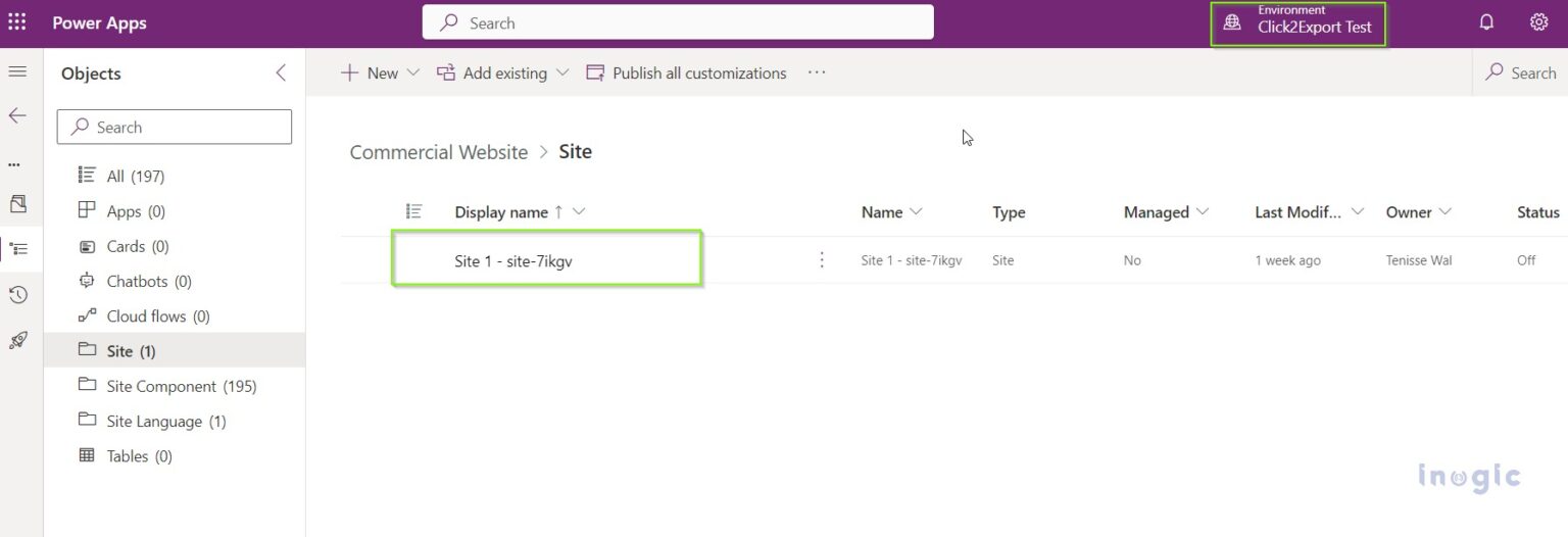 How to integrate existing Power Page sites into a new environment ...