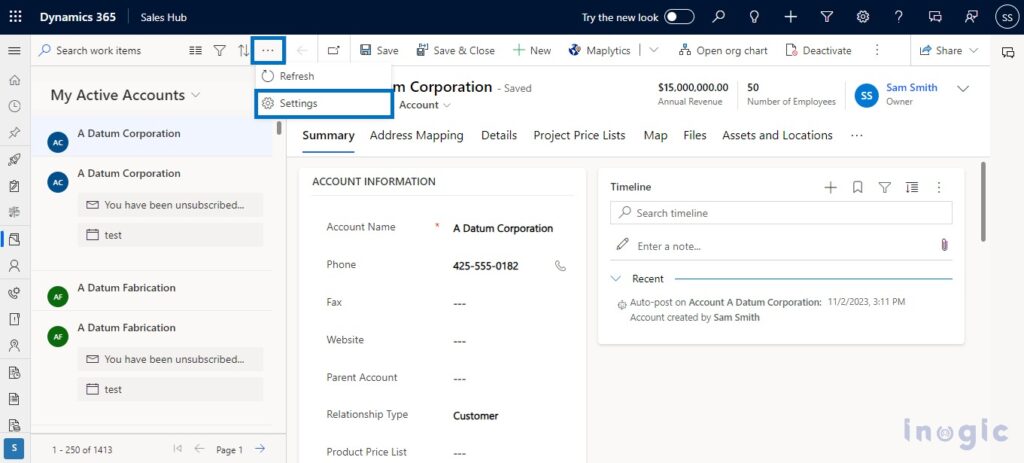 Manage Dynamics CRM records along with their associated activities on the same page using ...