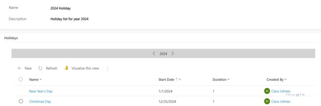 Get Working Days And Holidays Of The Crm Service Calendar In Power Automate Flow Power Community