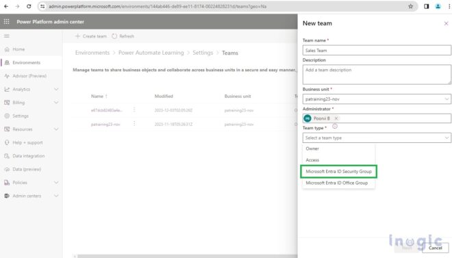 Microsoft Entra ID Security Groups Management - Microsoft Dynamics 365 ...