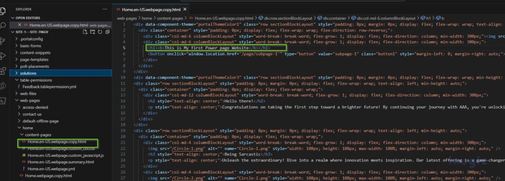 How to integrate existing Power Page sites into a new environment ...