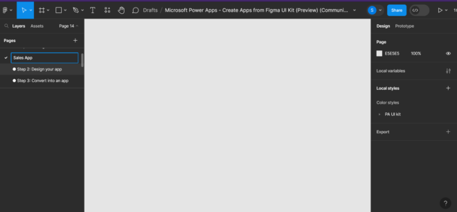 Design Canvas App using the Figma UI kit - Power Community