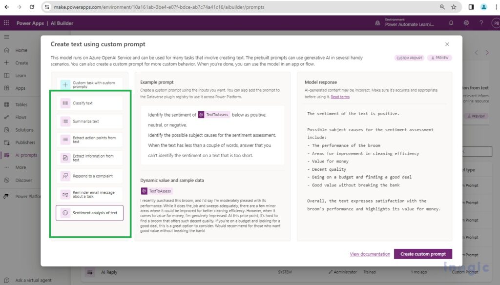 Creating effective custom AI Prompts (Preview) within Dynamics 365 ...