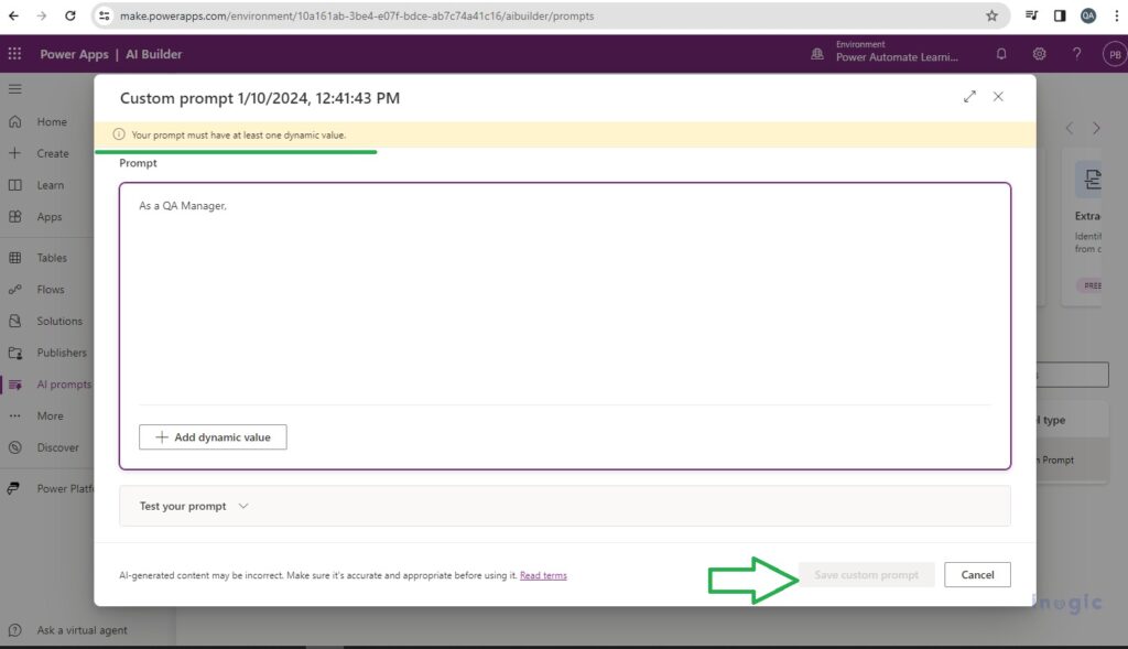 Creating effective custom AI Prompts (Preview) within Dynamics 365 ...