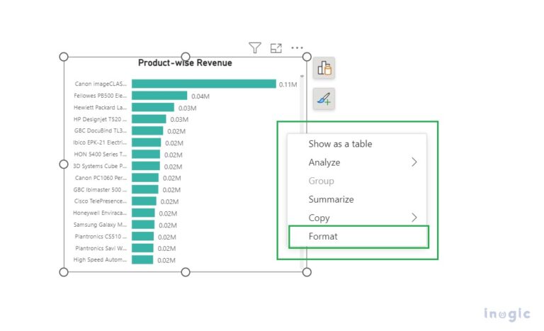 Visual Formatting Using On-Object (Preview) Feature in Power BI ...