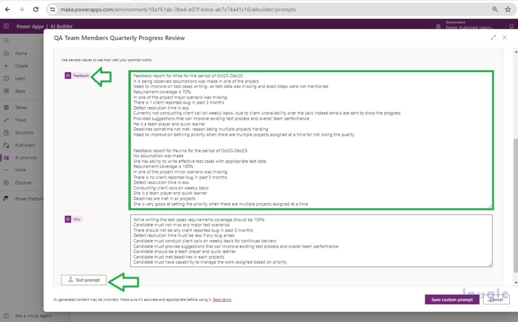 Creating effective custom AI Prompts (Preview) within Dynamics 365 ...