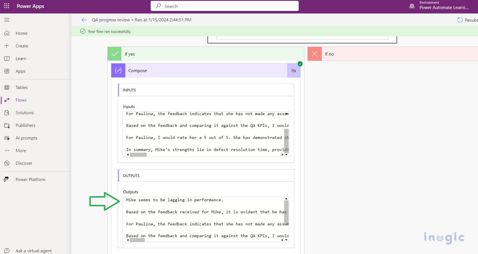 Incorporating Start and wait for an approval of text action for the AI ...