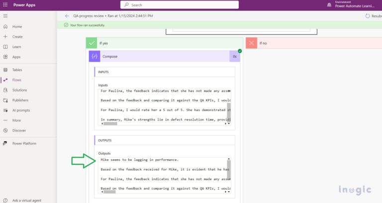 Incorporating Start and wait for an approval of text action for the AI ...
