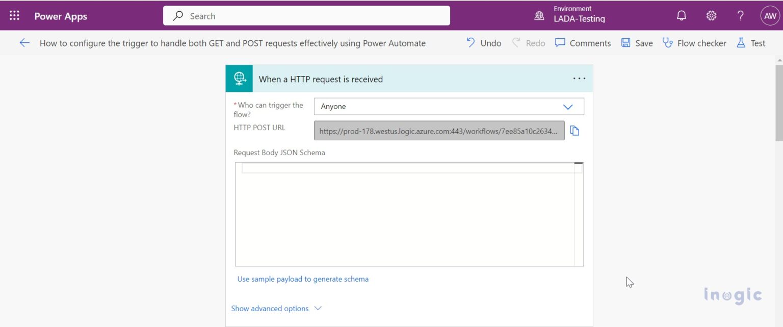 How to configure a trigger to handle both GET and POST requests ...