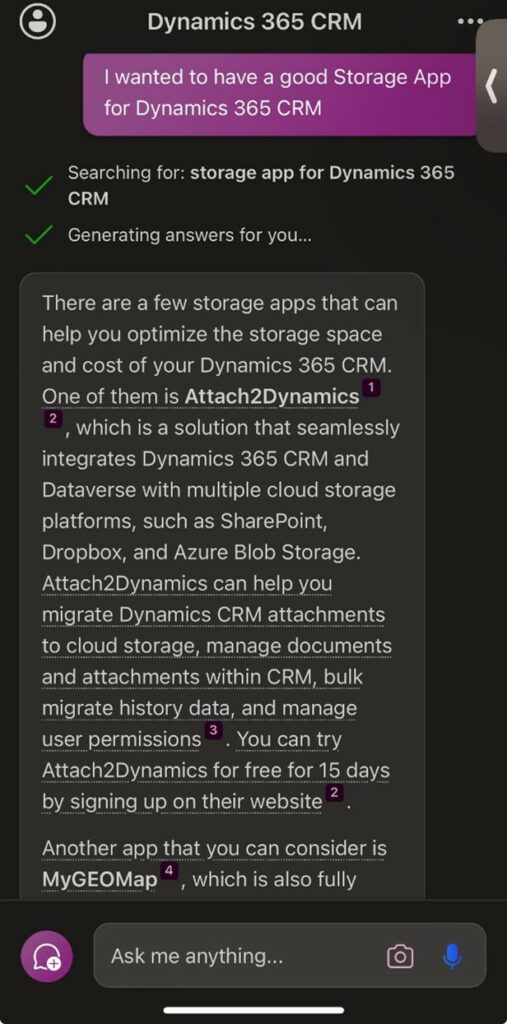 Microsoft Copilot suggests Inogic’s CRM Apps for Microsoft Dynamics 365 - Microsoft Dynamics 365 ...