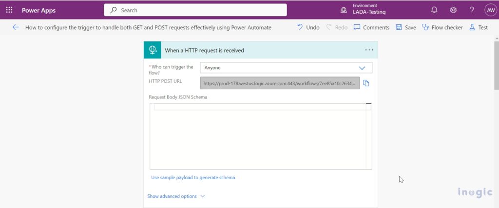 How to configure a trigger to handle both GET and POST requests ...