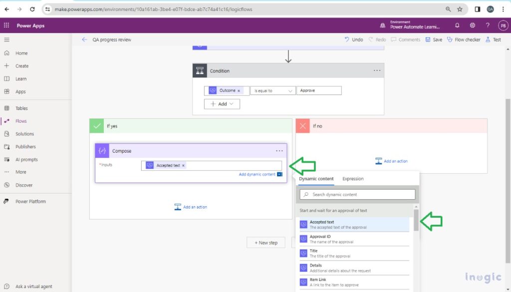 Incorporating Start and wait for an approval of text action for the AI ...