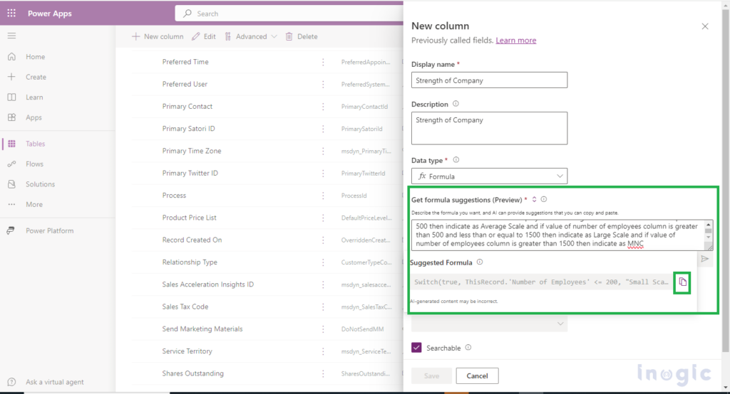 How To Get Formula Suggestions From Ai By Simply Providing The Expression In Dynamics 365 Crm